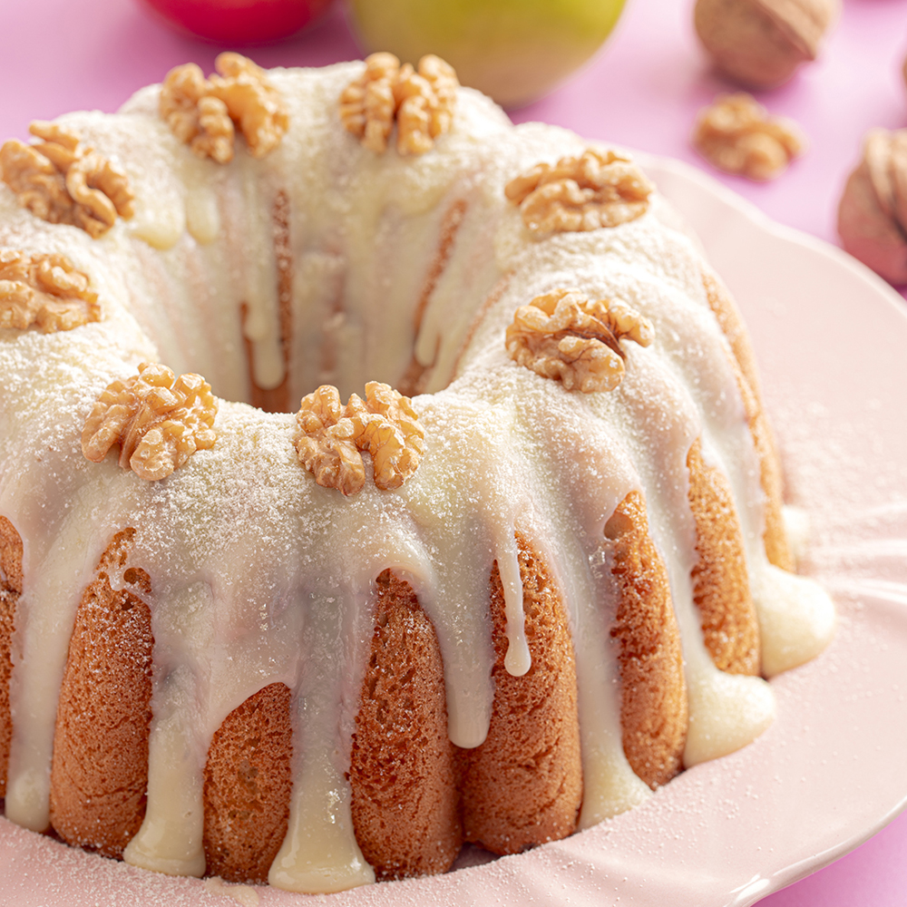 Bolo de maçã com canela | Orquídea